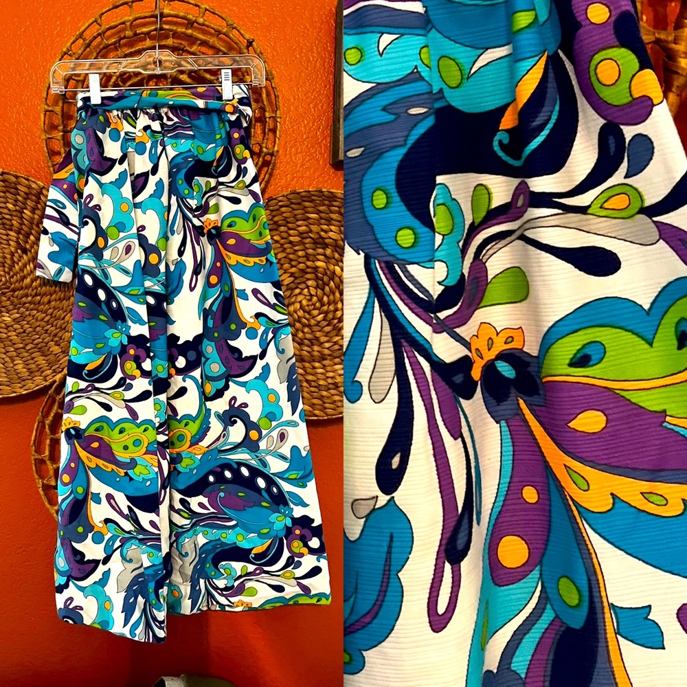 Vintage 1960’s Mod Skirts Bright Neon Psychedelic Sma… - Gem